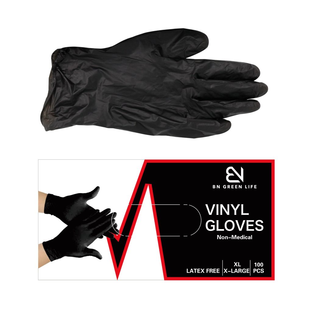 Black Vinyl Disposable Gloves XL – BN GREEN LIFE TRADING PTY LTD